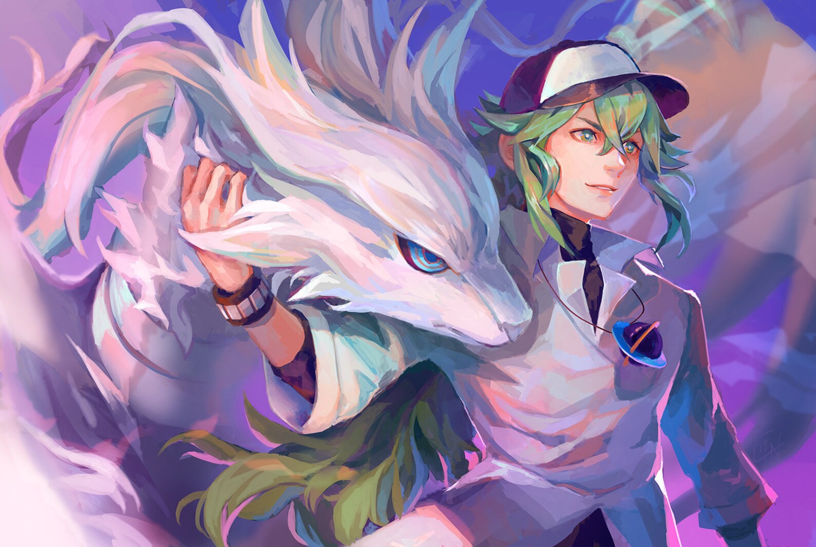 N & Reshiram Poster Print | Etsy