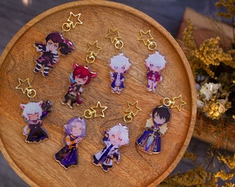 FFXIV Rainbow Acrylic 2.5 Charms Venat Hades Hythlodaeus Hermes Meteion ...