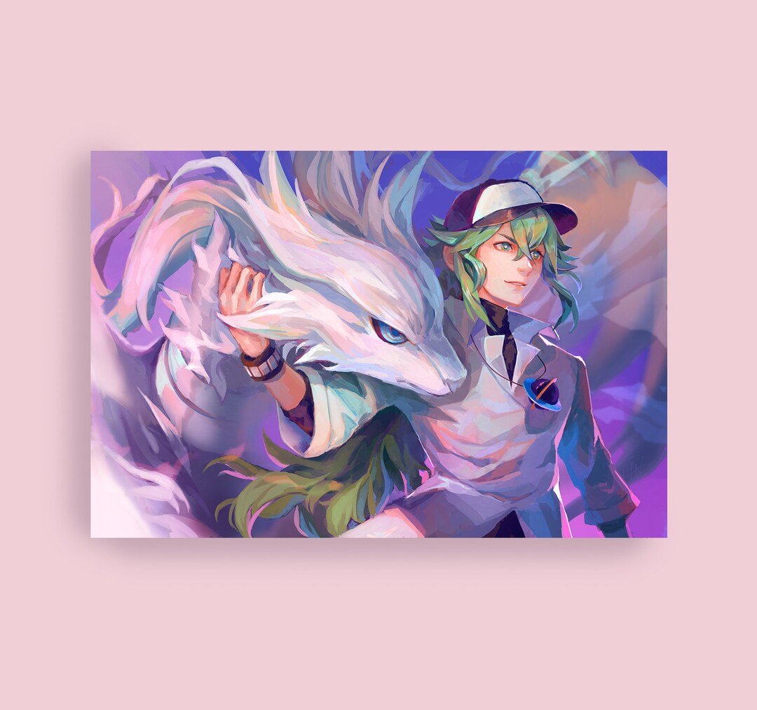 N & Reshiram Poster Print - Etsy