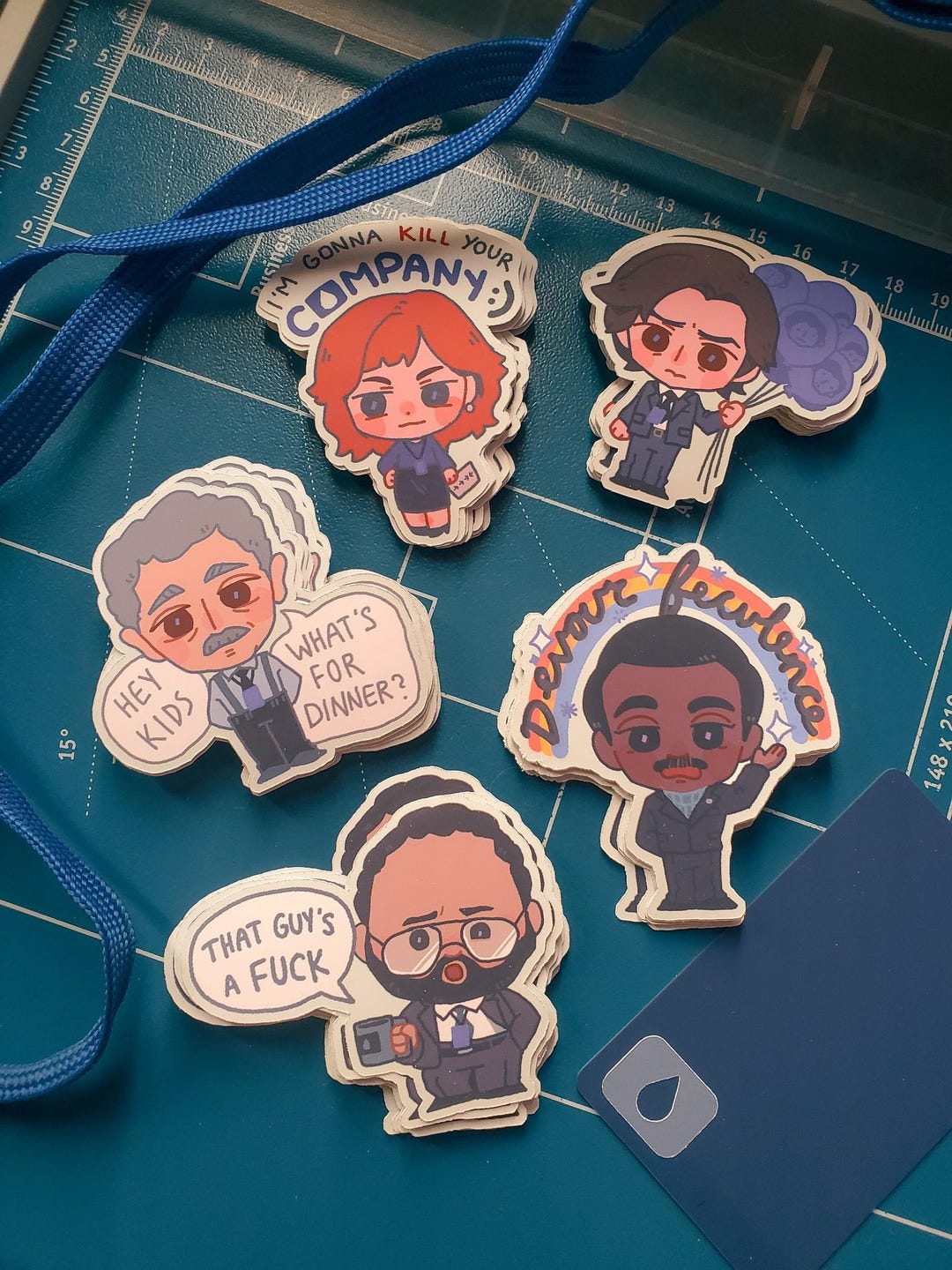 Severance Character Vinyl 2.5 Inch Stickers - Etsy