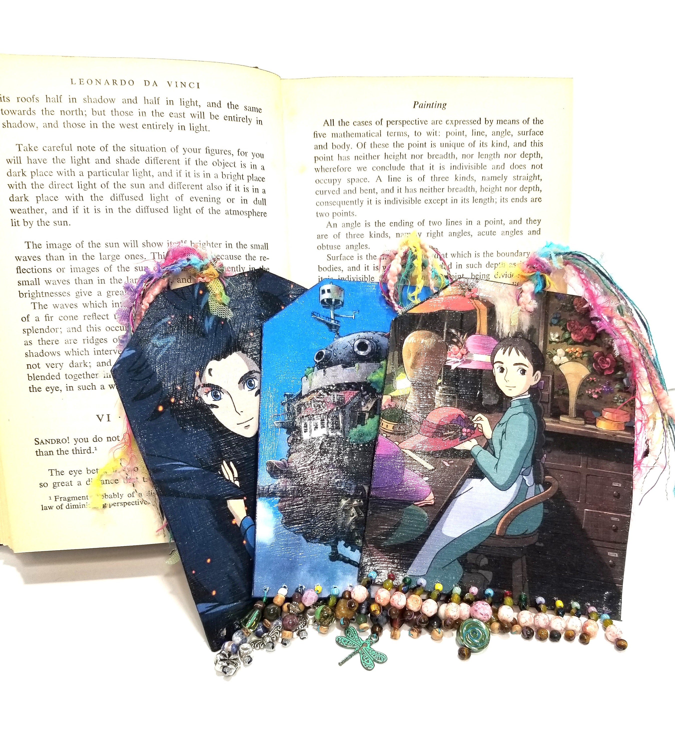 Howls Moving Castle Bookmark Tags Set of Three Gift for Anime Movie ...