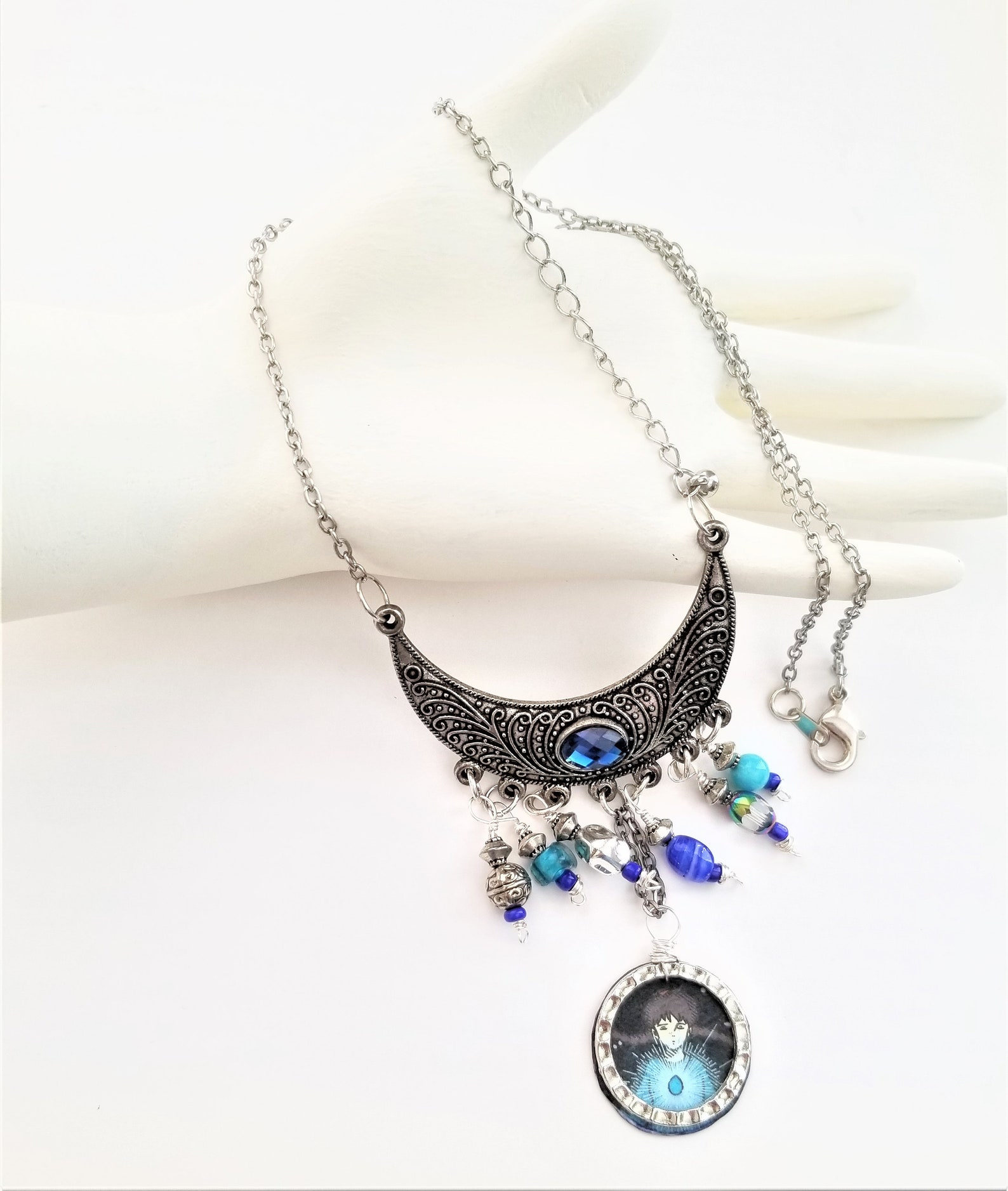 Crescent Moon Sheeta Necklace - Castle in the Sky Inspired Jewelry ...