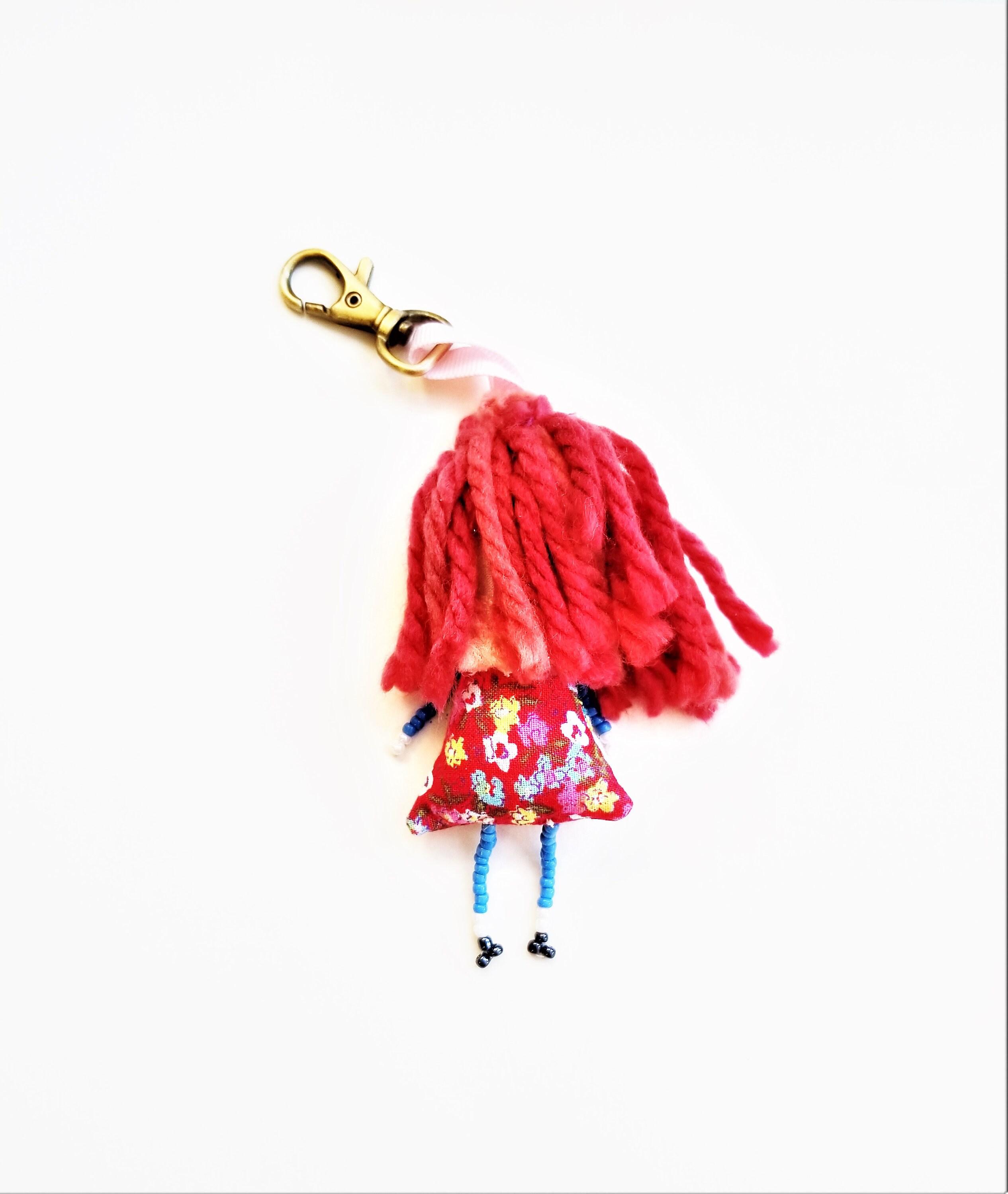 Doll Bag Charm Mini Doll Keychain Dangle Cute Doll Key Ring Charm for ...