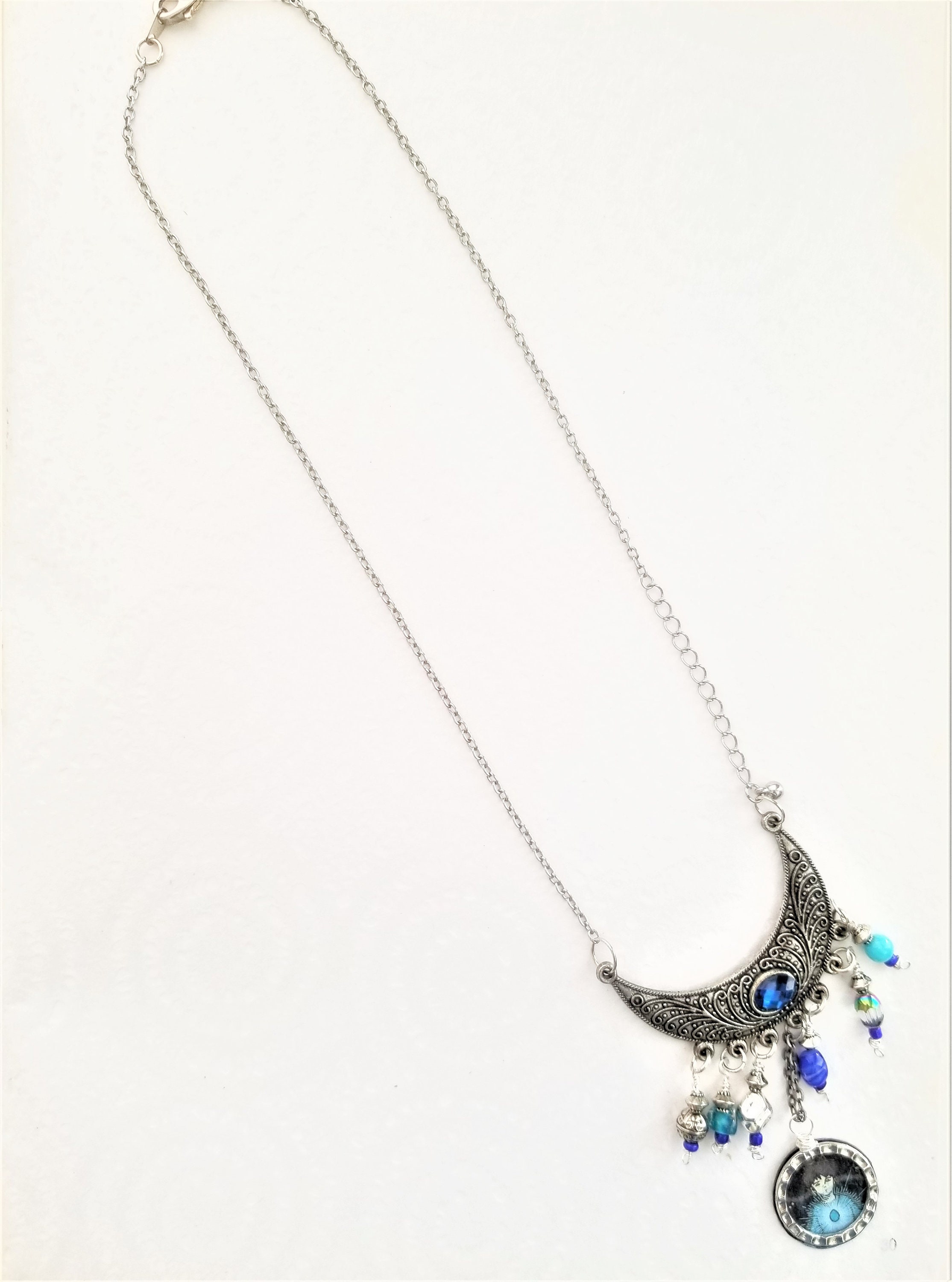 Crescent Moon Sheeta Necklace Castle in the Sky Inspired - Etsy