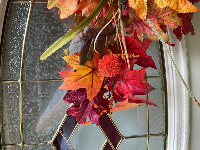 Set 2 Fall Corner Garland for Front Door, Wall Decor, Farmhouse Decor ...