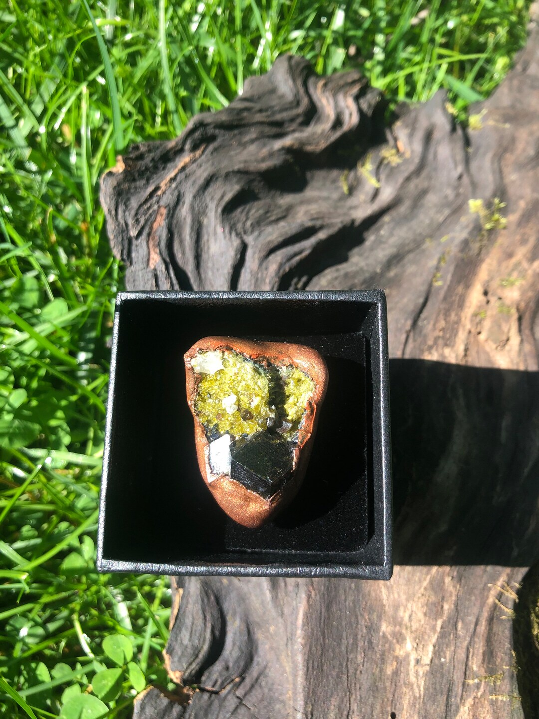 Gorgeously Bold Andradite Garnet Ring. Statement Ring. Andradite Garnet ...