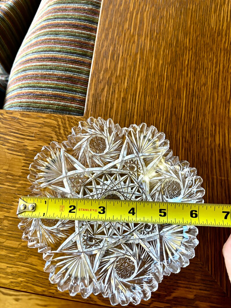 Stunning Vintage 1876-1916 ABP Crystal Nut Dish. American Brilliant ...