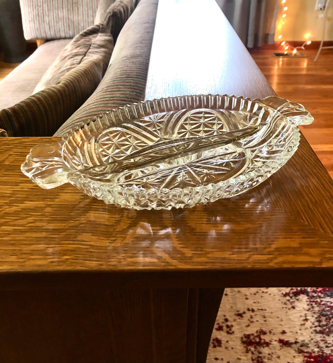 Beautiful Vintage 1960s Anchor Hocking Divided Relish Dish. Stars ...