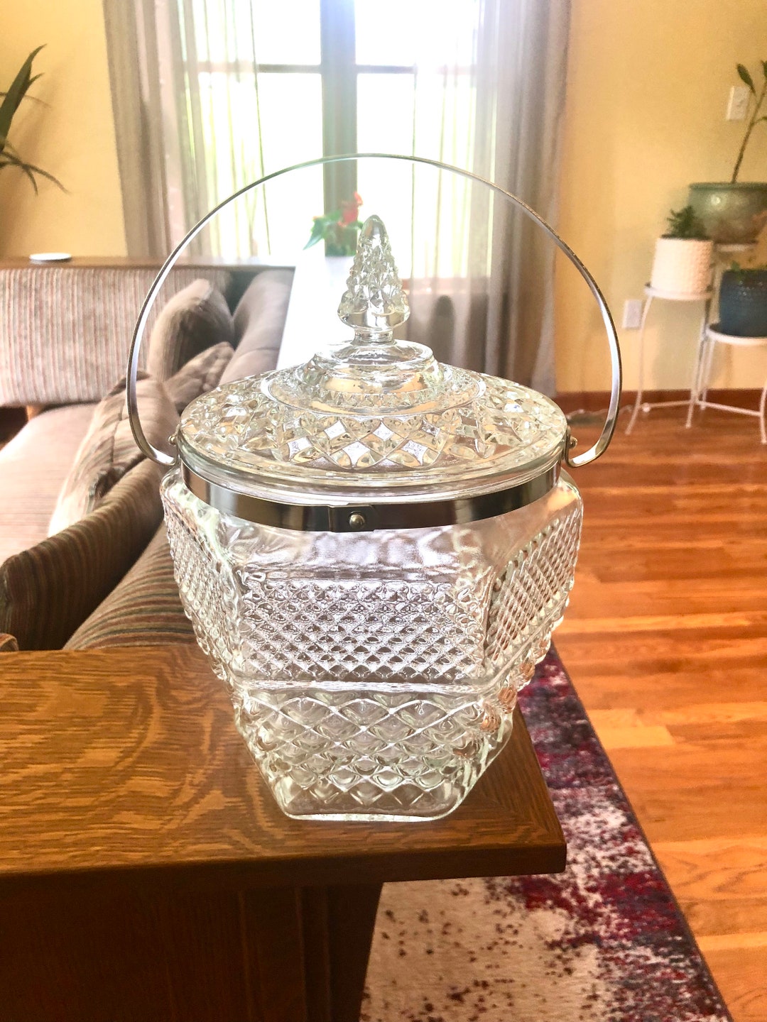 Stunning Vintage 1960s Anchor Hocking Ice Bucket. Wexford Pattern ...