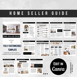 Home Selling Guide Template: Real Estate Seller Roadmap (canva Editable ...