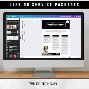 Real Estate Listing Service Template: Commission Packages (canva, 8 ...