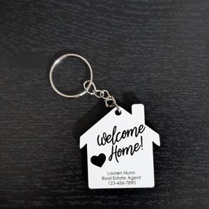 BULK - Welcome Home Keychain Closing Gift - Etsy