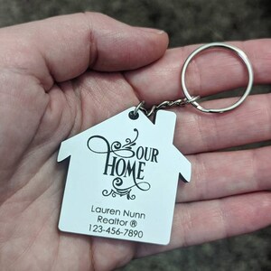 Our Home - Custom Realtor Marketing Keychain - Etsy