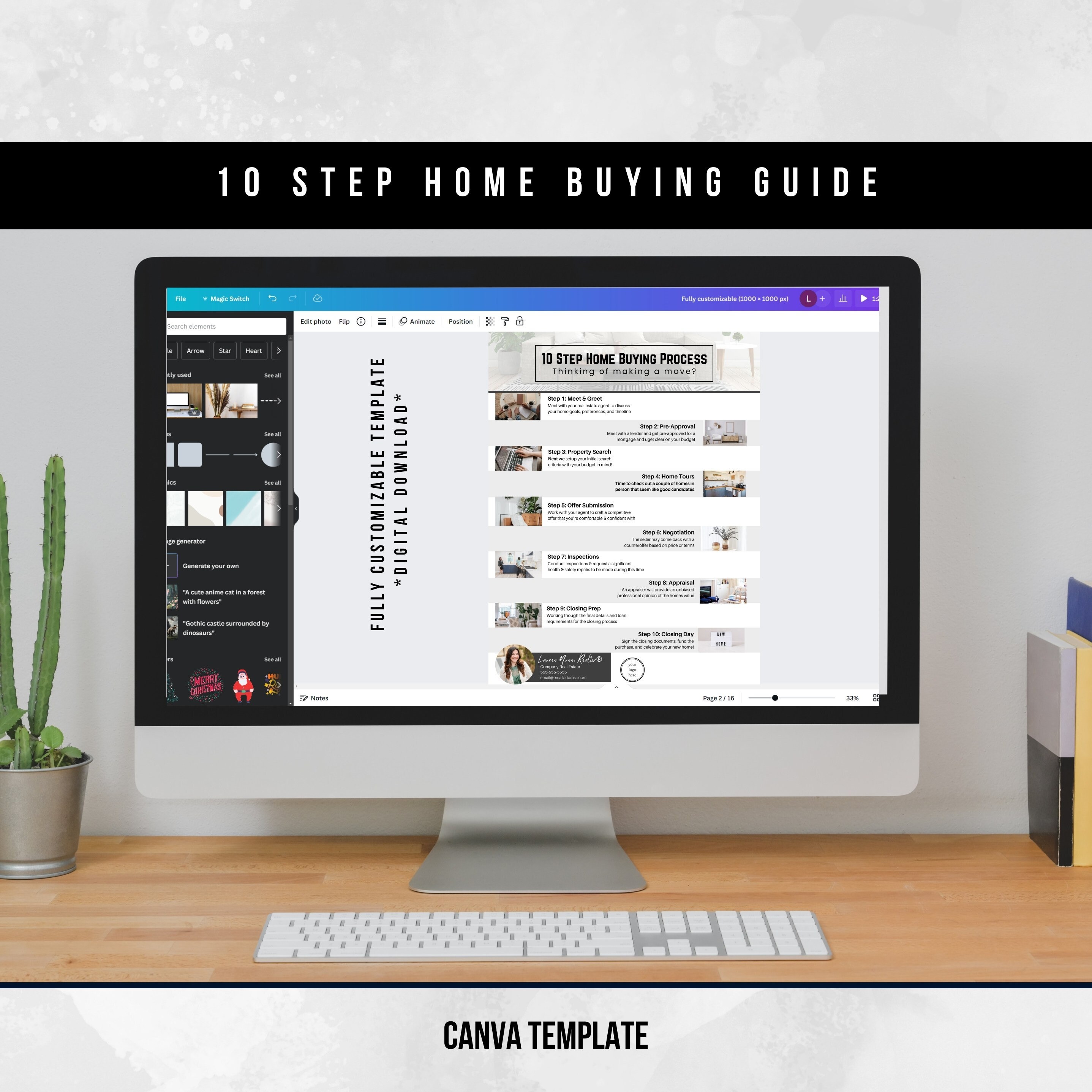 Home Buying Process - Template | Home Buyer Roadmap for Real Estate - Etsy