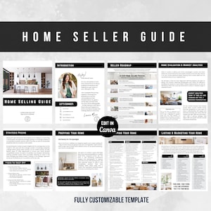 Home Selling Guide Template: Real Estate Seller Roadmap (canva Editable ...