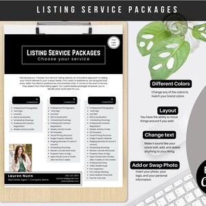 Real Estate Commission Options Template | Listing Service Packages ...