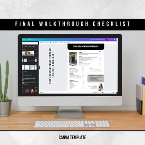 Realtor's Final Walkthrough Checklist Template, Editable Checklist, Real Estate Template for ...