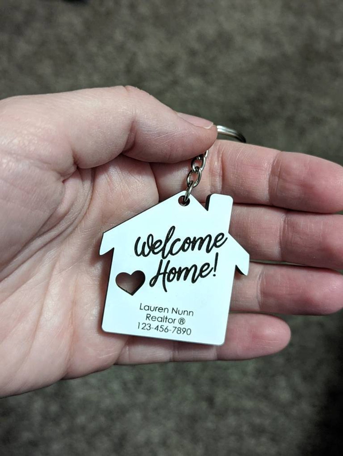 BULK Welcome Home Keychain Closing Gift - Etsy