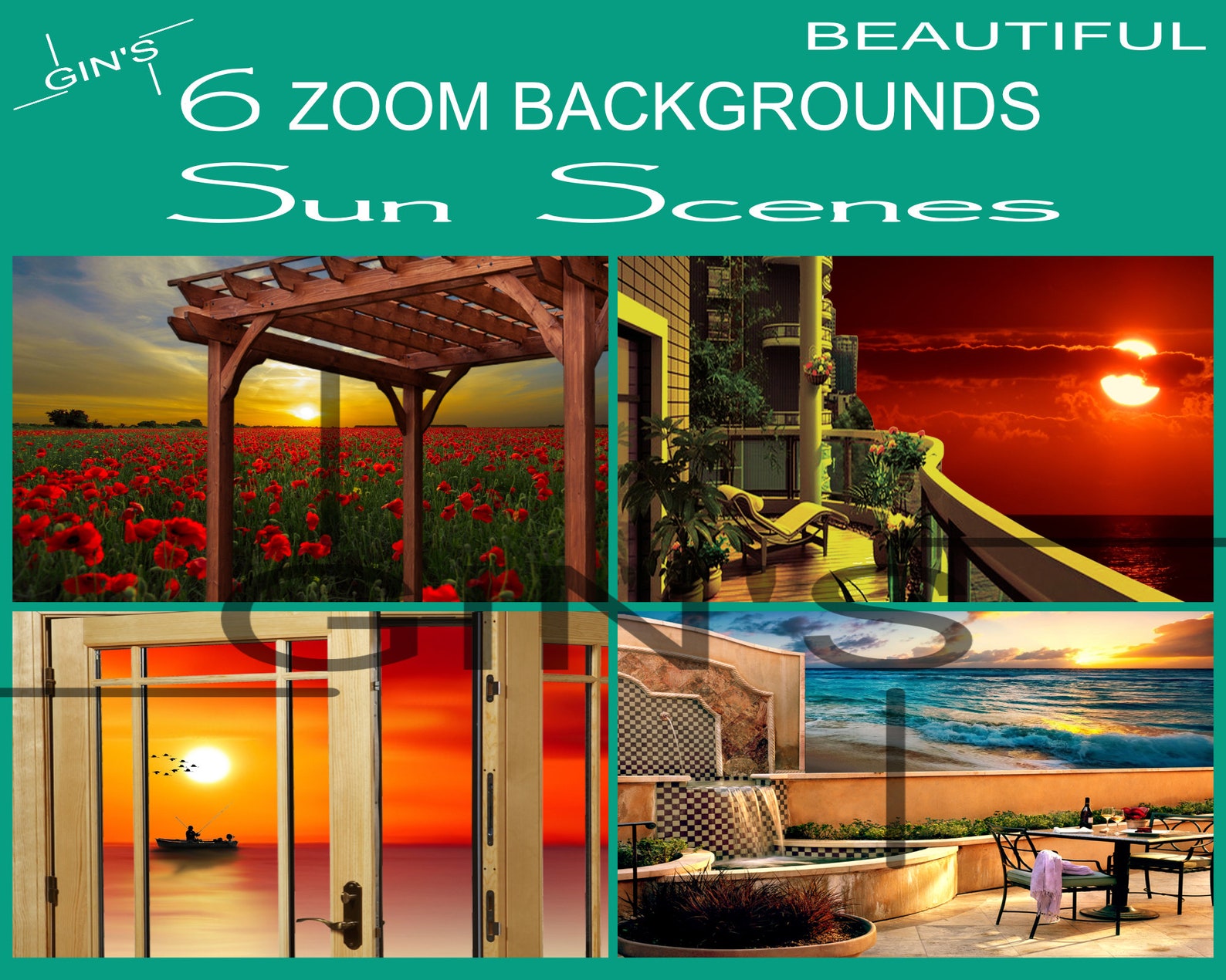 Zoom Background Sunrise Sunset Scenes | Etsy