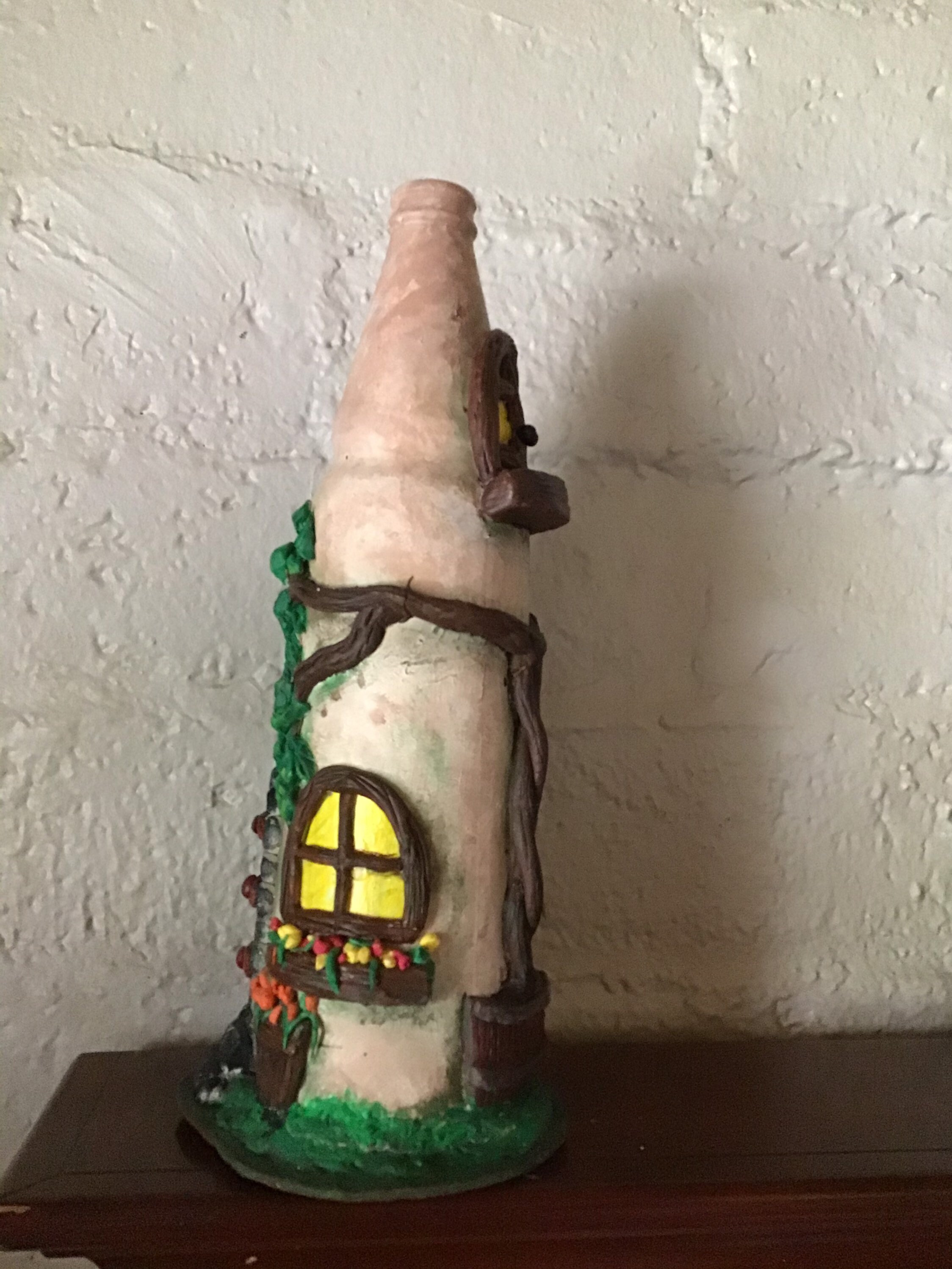 Rustic Cottage on Glass Bottle - Etsy