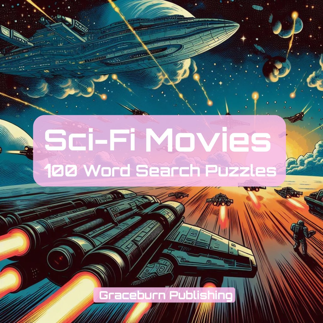 Sci-fi Movies: 100 Word Search Puzzles large Print - Etsy