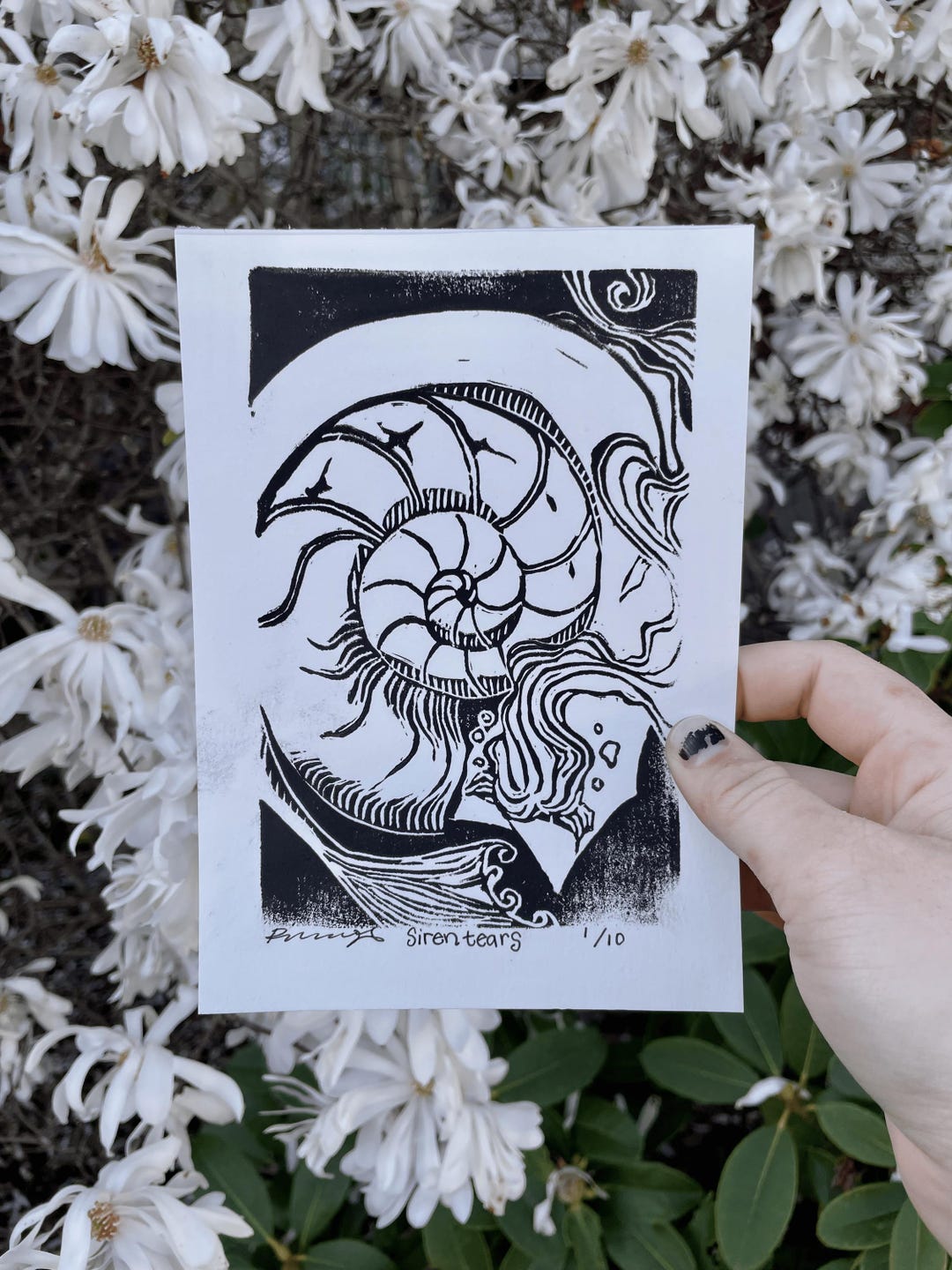 Siren Tears Stamp Prints Originals/ Siren Artwork/ Siren Print ...