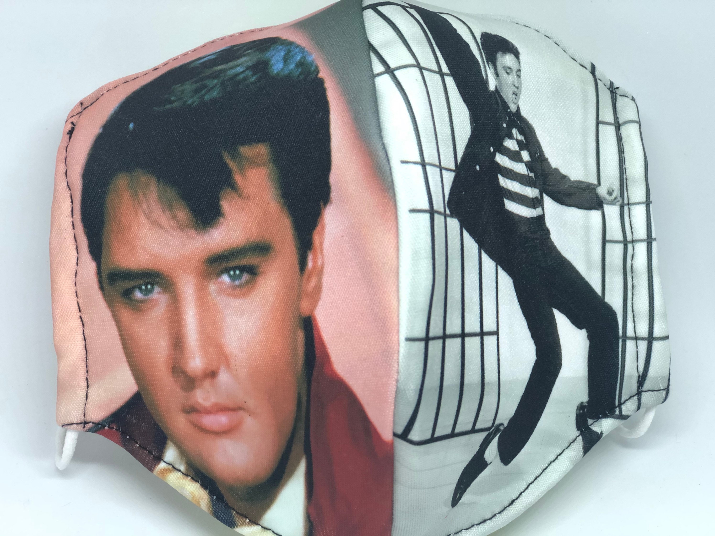 Elvis Presley face mask double fabric washable and reusable | Etsy