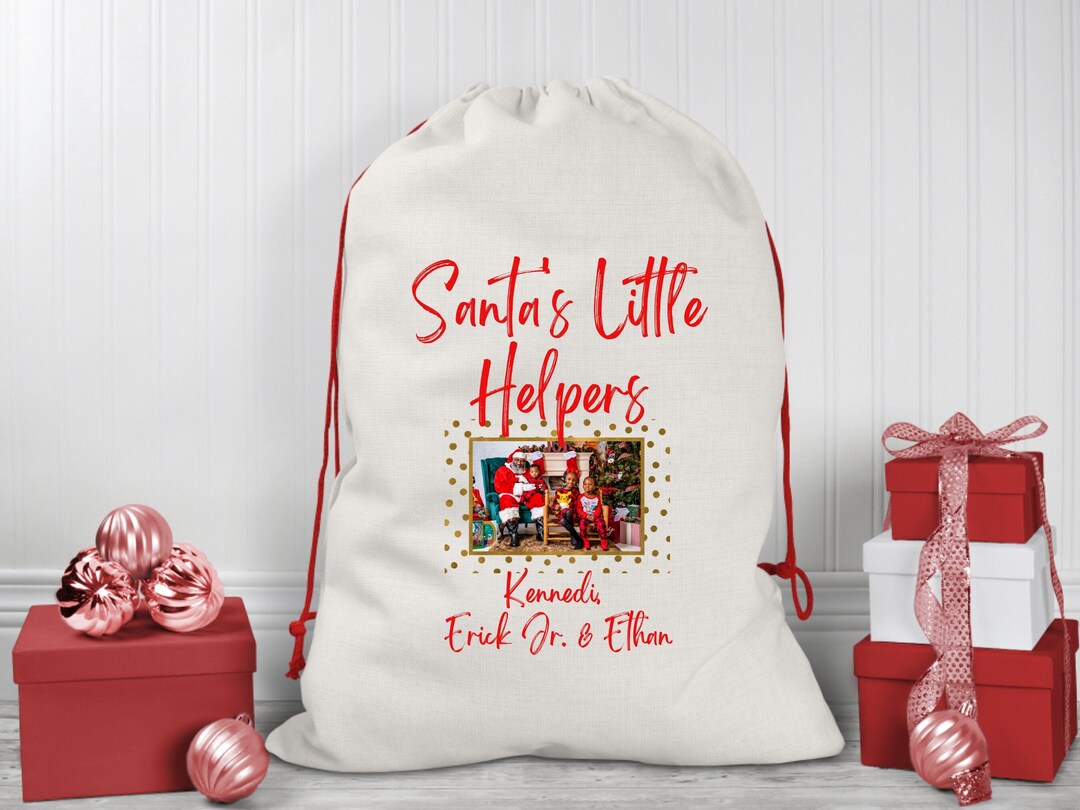 Custom Santa Sacks - Christmas Bags - Gift Wrapping Paper - Sustainable ...