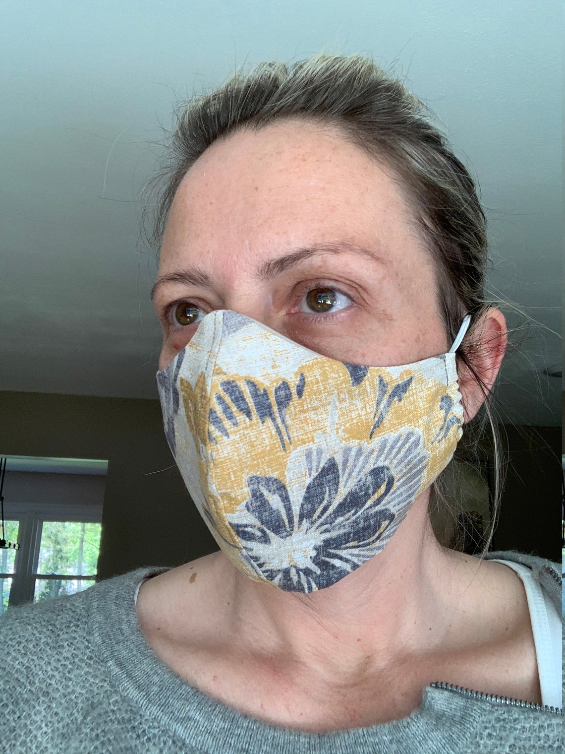 Reusable Face Mask With Filter Pocket and Nose Wire Cotton | Etsy