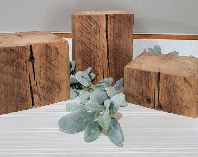 Reclaimed Wood Riser, Vintage Riser, Farmhouse Decor, Plant Stand ...