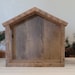 Antique Barn Wood Crèche, Stable, Wood Nativity Stable, Creche, Manger ...