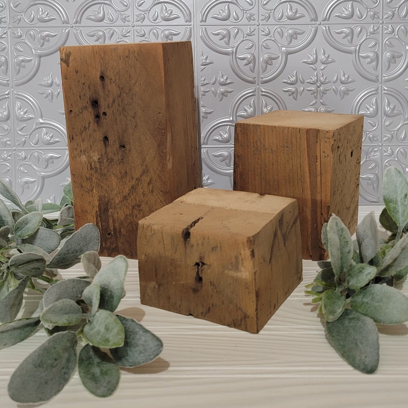 Reclaimed Wood Block - Etsy