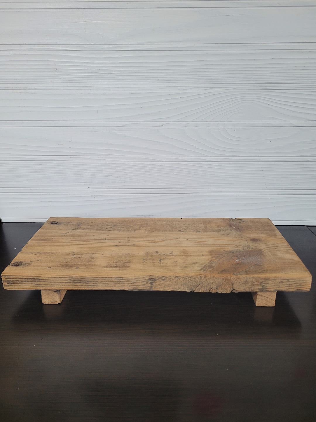 Reclaimed Barn Wood Tabletop Tray, Riser: Farmhouse Tabletop Display - Etsy