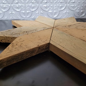 Rustic Reclaimed Barn Wood Star, Rustic Farmhouse Decor, Wooden Star ...
