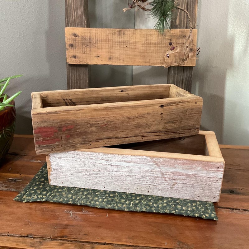 Reclaimed Wood Box - Etsy