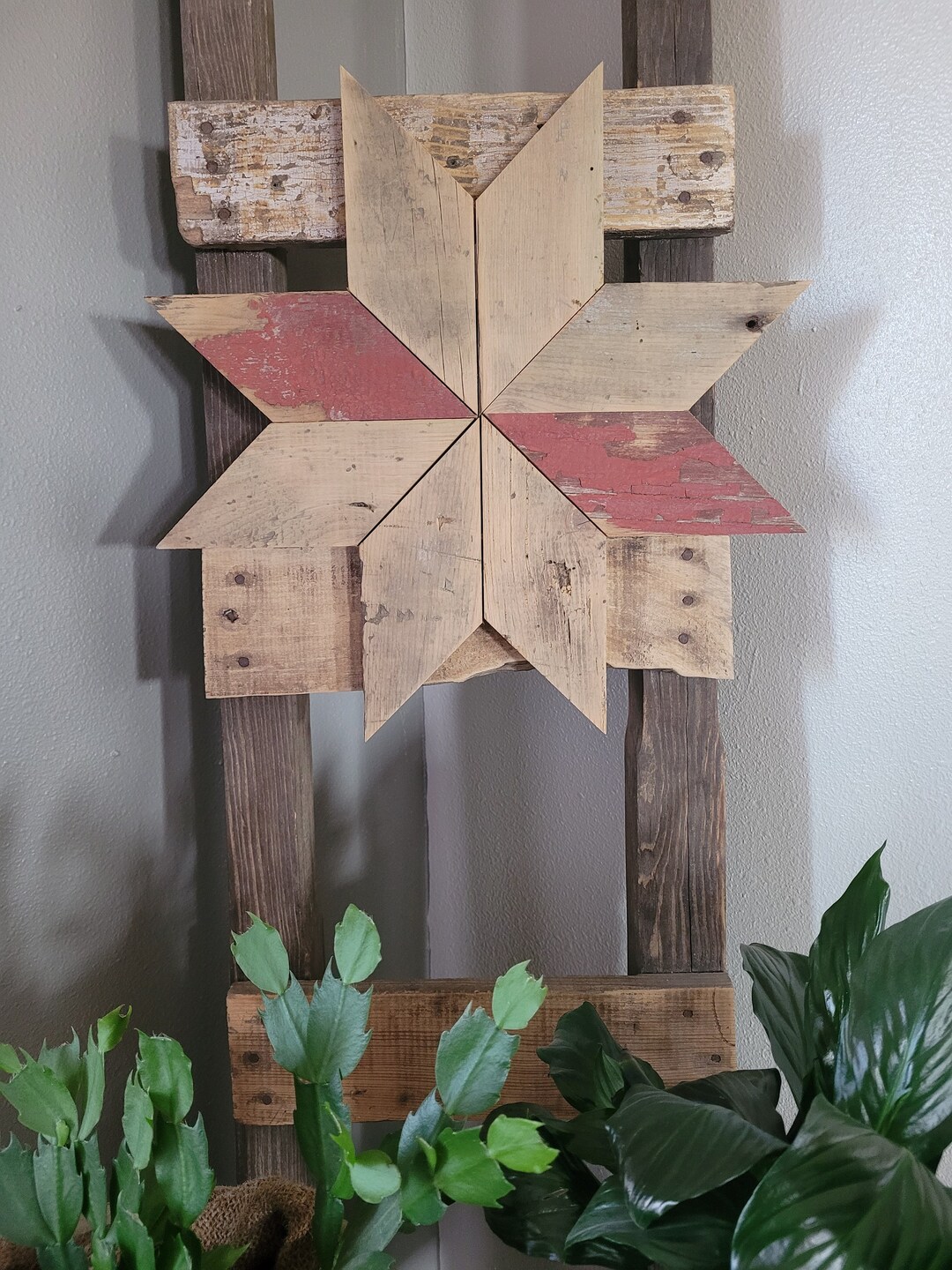 Rustic Reclaimed Barn Wood Star, Farmhouse Decor, Wooden Star, Wall ...