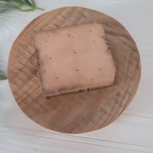 Rustic Reclaimed Wood Round Riser: Farmhouse Tabletop Display - Etsy