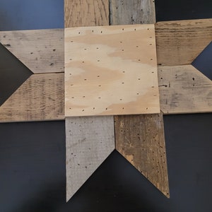 Rustic Reclaimed Barn Wood Star, Rustic Farmhouse Decor, Wooden Star ...