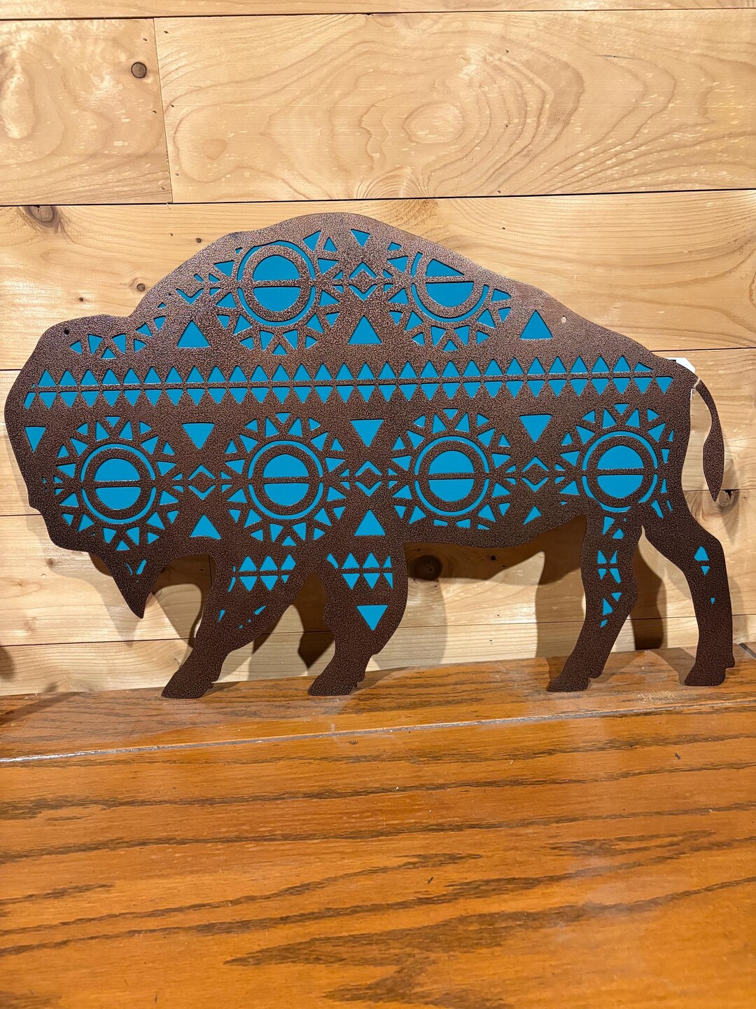 Buffalo Metal Sign, Buffalo Bison Metal Wall Art, Farmhouse Ranch Barn ...