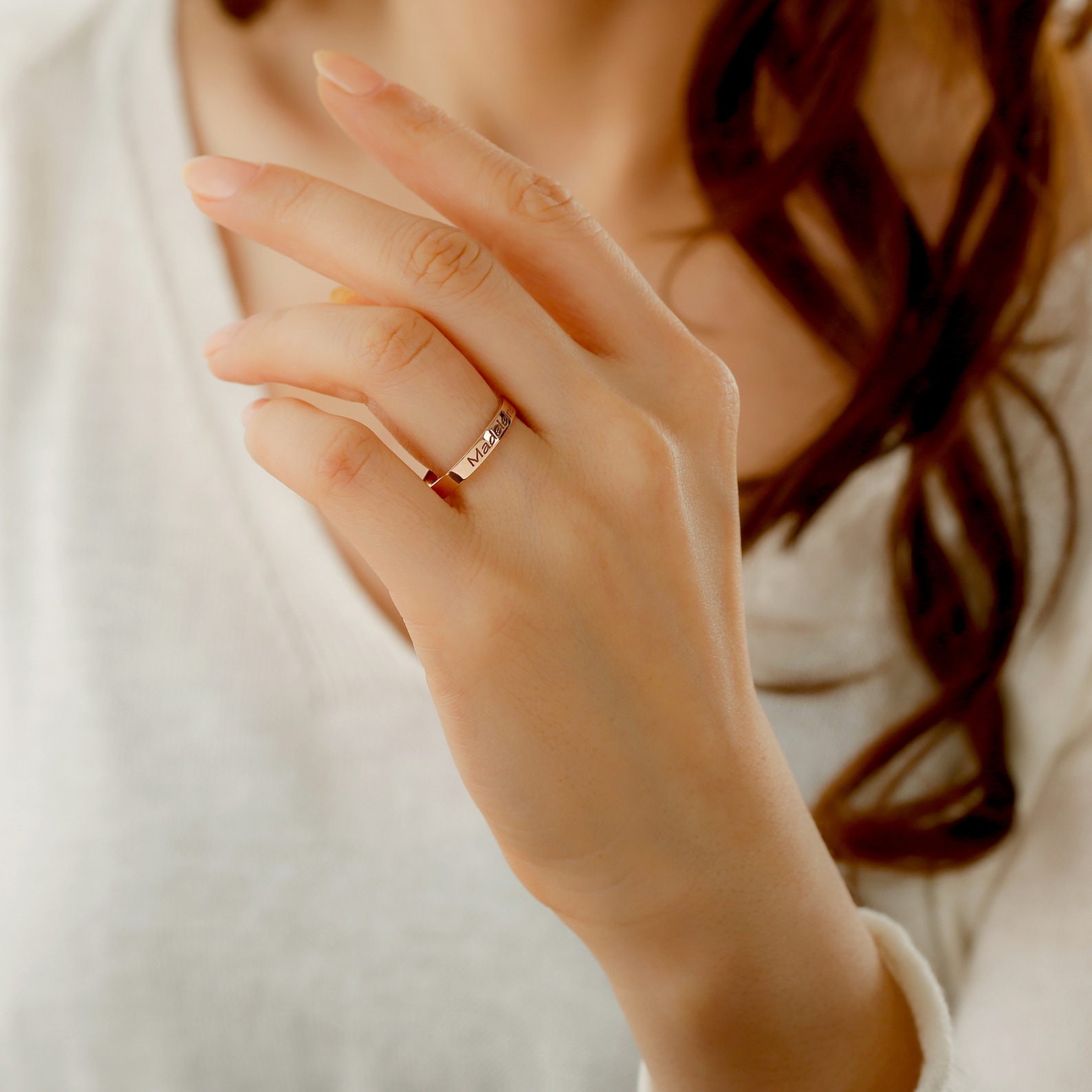 Engraved Rings, Wedding Day Gift, Personalized Rings, Stacking Rings ...