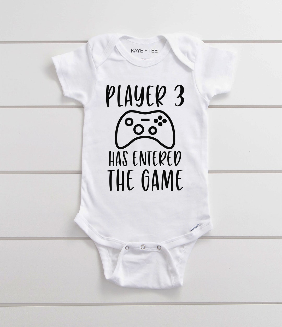 Player 3 Has Entered the Game Onesies® Bodysuit. Gamer Pregnancy ...
