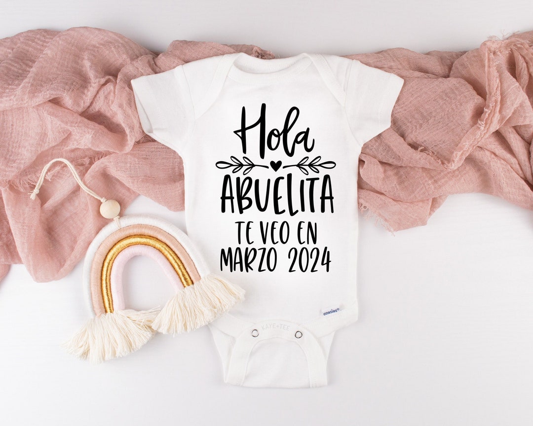 PERSONALIZED Spanish Pregnancy Announcement Onesies Bodysuit - Etsy