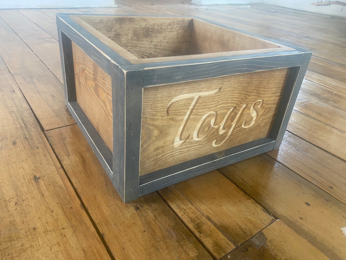 Dog Toy Box Personalized Dog Toy Storage Dog Toy Bin Dogs - Etsy