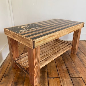 Rustic Wooden American Flag Table Farm House American Flag - Etsy