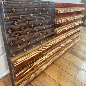Coin Holder American Flag Challenge Coin Display Wood - Etsy