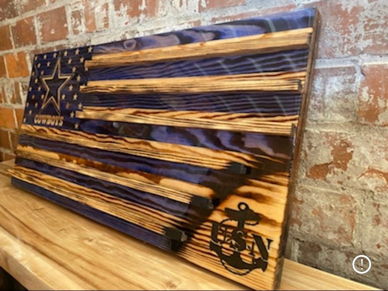 Coin Holder American Flag Challenge Coin Display Wood - Etsy