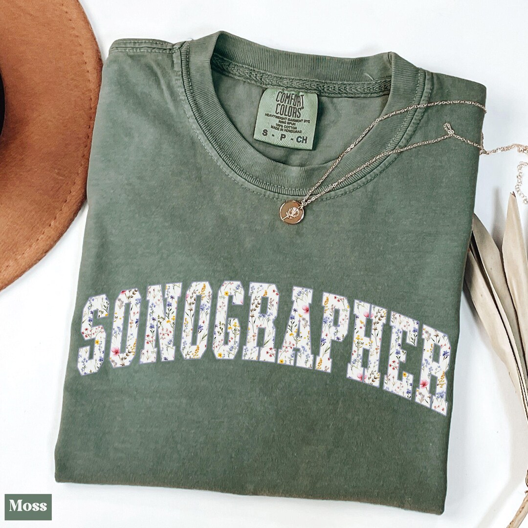 Comfort Colors® Sonographer Shirt, Sonography Shirts, Gift for ...