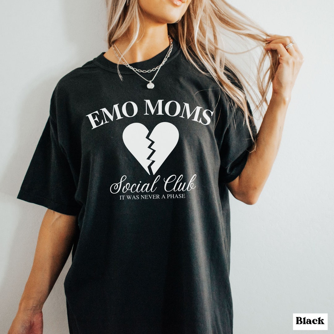 Emo Moms Social Club, Comfort Colors Shirt, Gift for Mom, Elder Emo Shirt, Alternative Graphic T ...