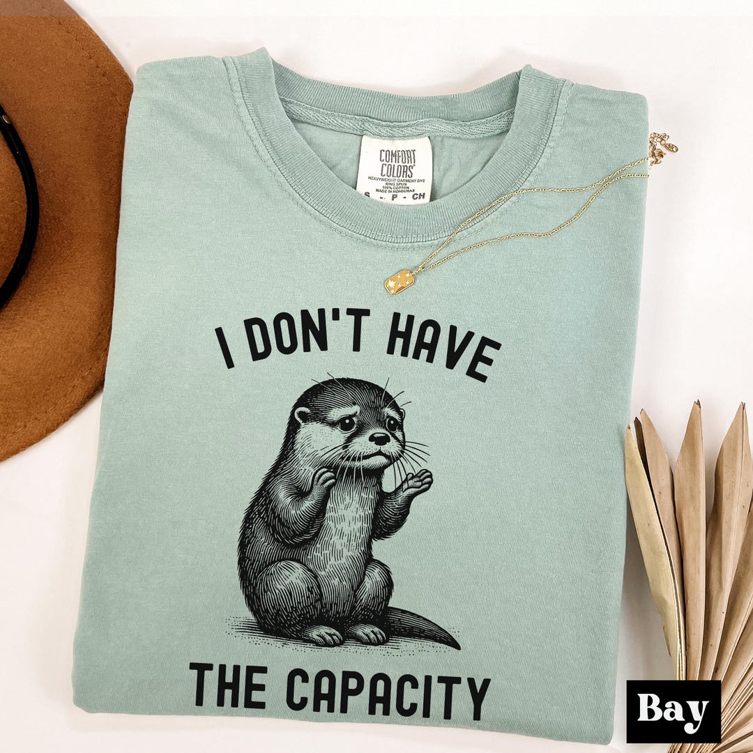 Comfort Colors® I Don't Have the Capacity Shirt, Self Care Tee, Gift ...