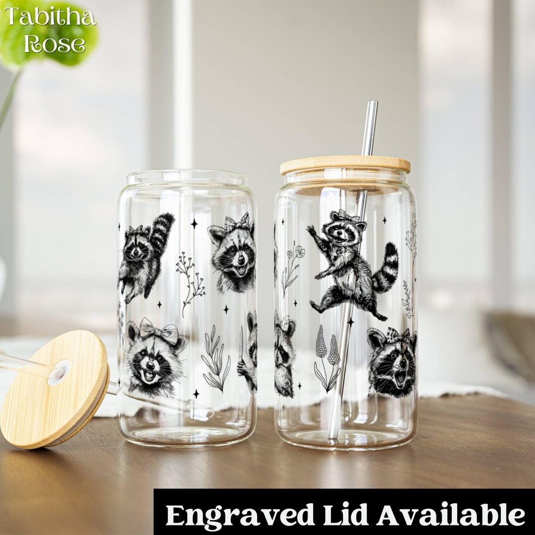 Funny Racoon Iced Coffee Cup, Unhinged Tumbler, Raccoon Gift, 16oz ...